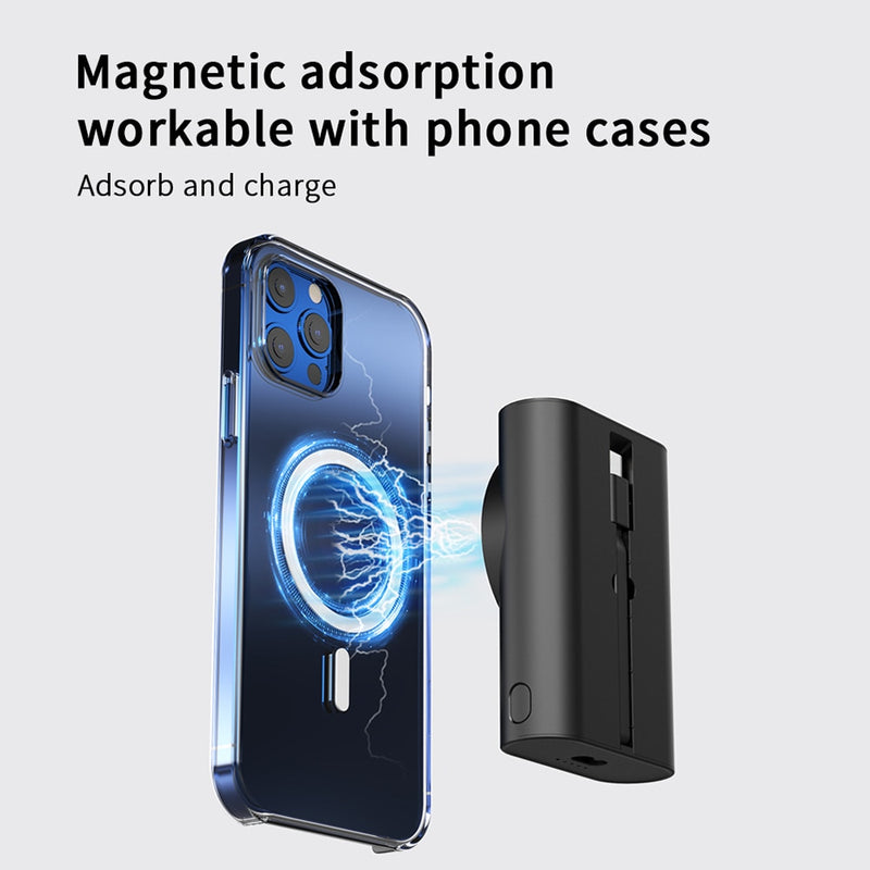 Wireless Magnetic Power Bank 2 in 1 for iPhone & Apple Watch